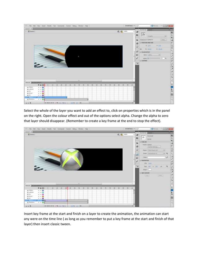 Adobe Flash Professional CS5.5 screen shots | PDF
