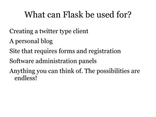 Flask | ODP