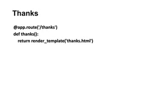 Flask-Python | PPTX | Programming Languages | Computing
