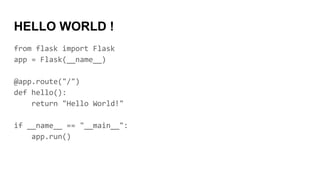 Flask and Angular: An approach to build robust platforms | PPT | Free ...
