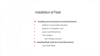 Flask_basics.pptx | Programming Languages | Computing