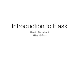 Flask introduction | PDF
