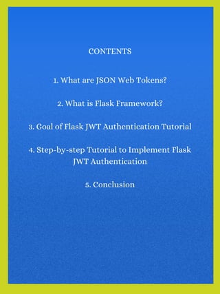 Flask jwt authentication tutorial | PDF