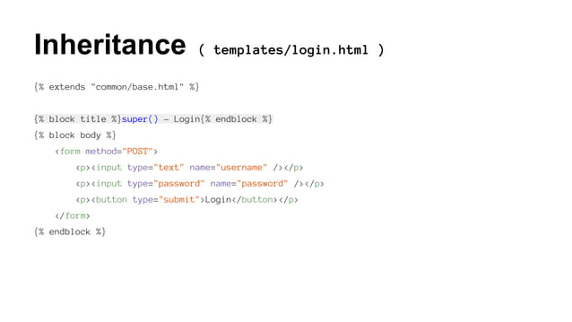Jinja2 Templates - San Francisco Flask Meetup | PPT