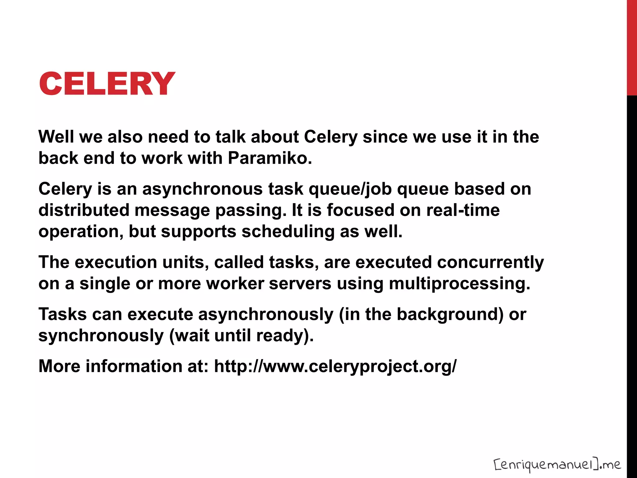 Flask and Paramiko for Python VA | PPT