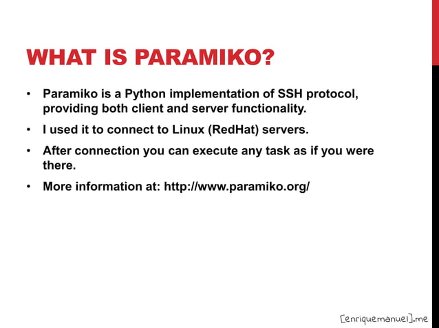 Flask and Paramiko for Python VA | PPTX | Programming Languages | Computing