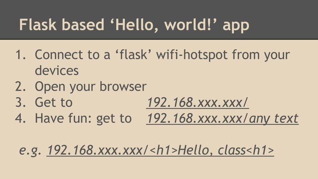 Python and Flask introduction for my classmates Презентация и введение ...