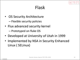 Flask: Flux Advanced Security Kernel | PDF