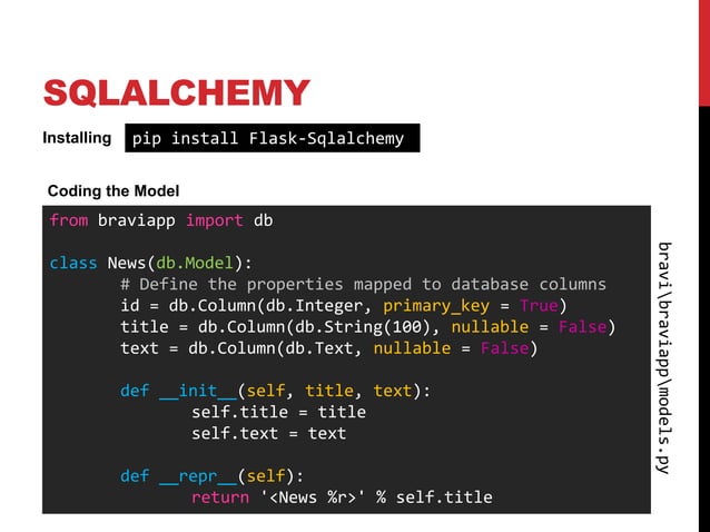 Flask – Python | PPTX