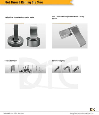 Flat & Circular Threading Dies | PDF