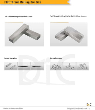 Flat & Circular Threading Dies | PDF