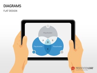 Flat design-diagrams | PPT