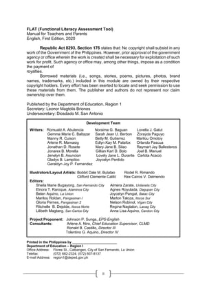 FLAT-ENGLISH reading materials elementary | PDF