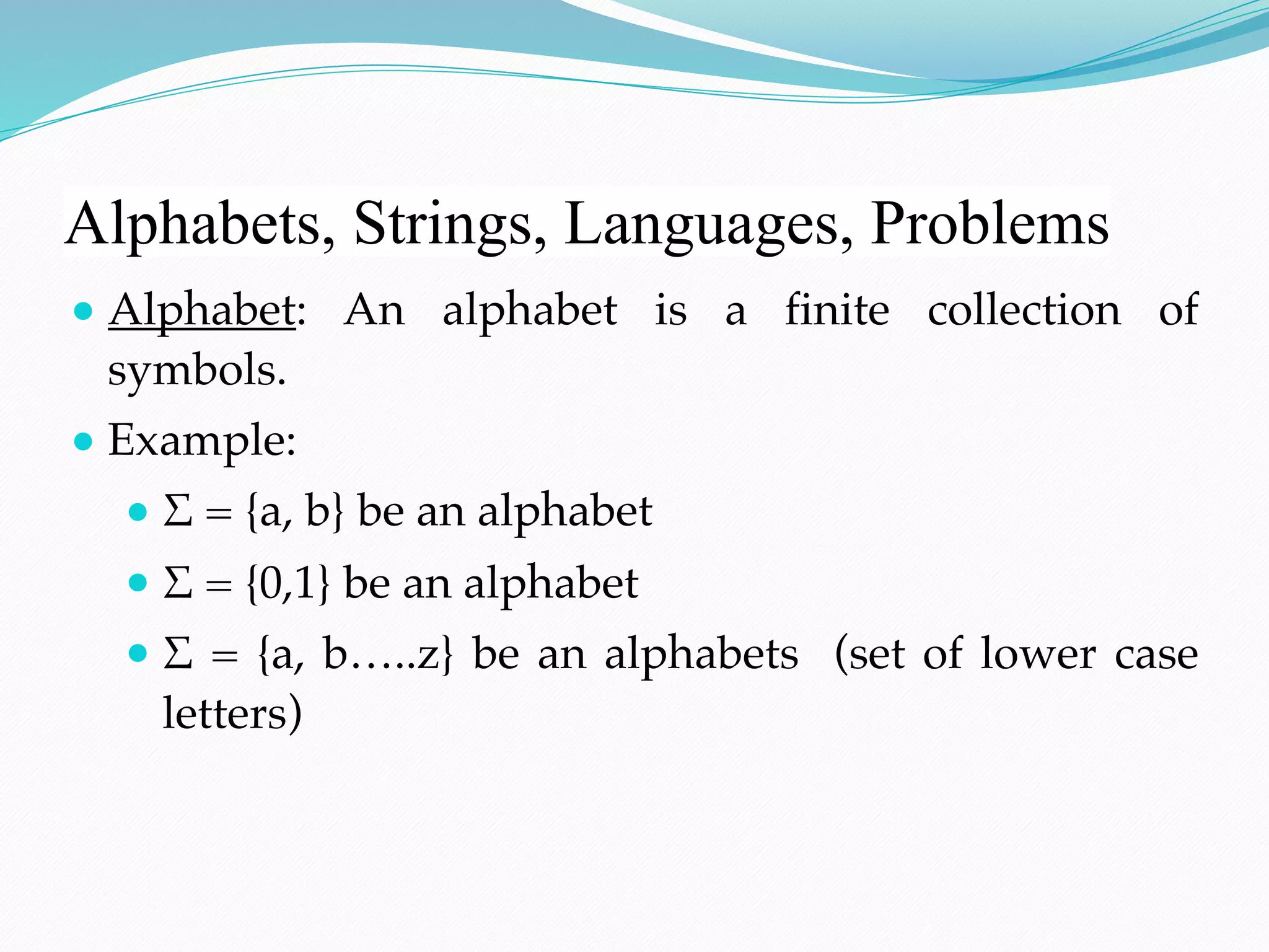 Formal Languages and Automata Theory Unit 1 | PDF