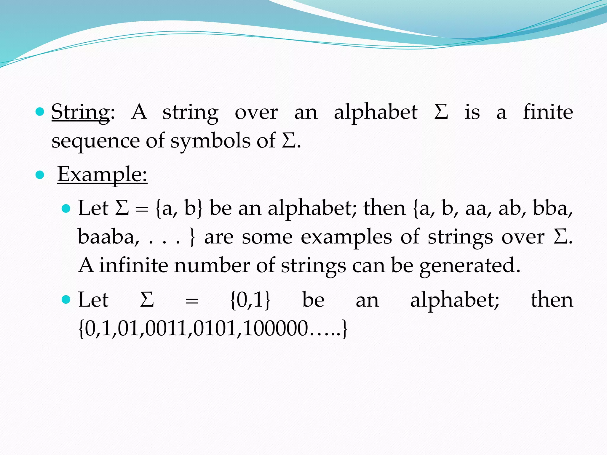 Formal Languages and Automata Theory Unit 1 | PDF