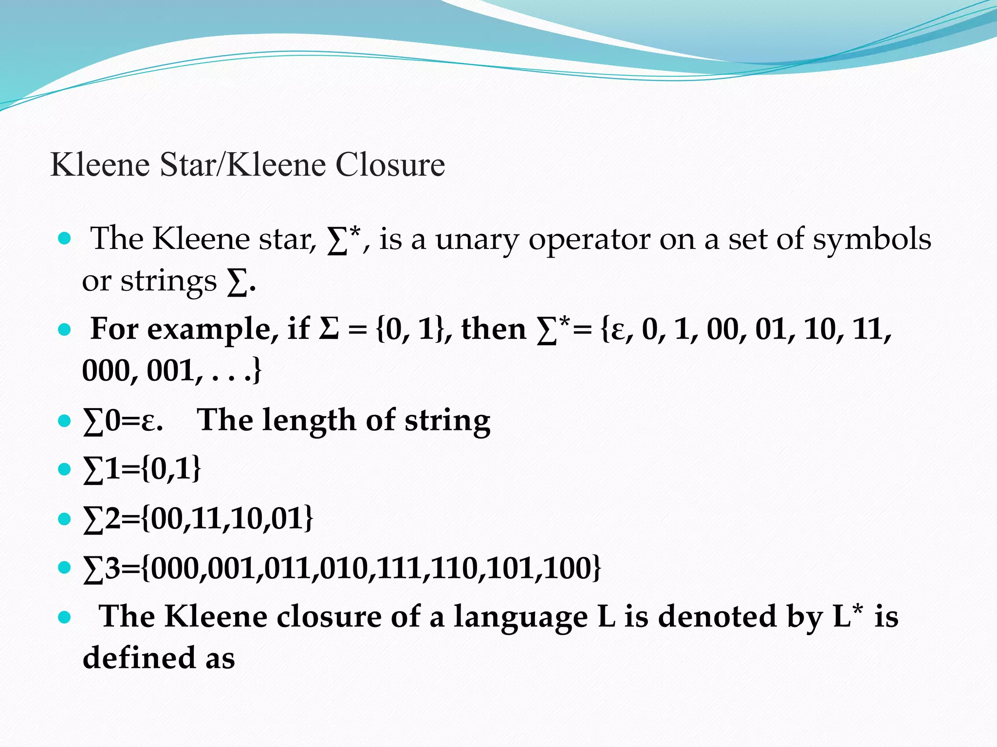 Formal Languages and Automata Theory Unit 1 | PDF