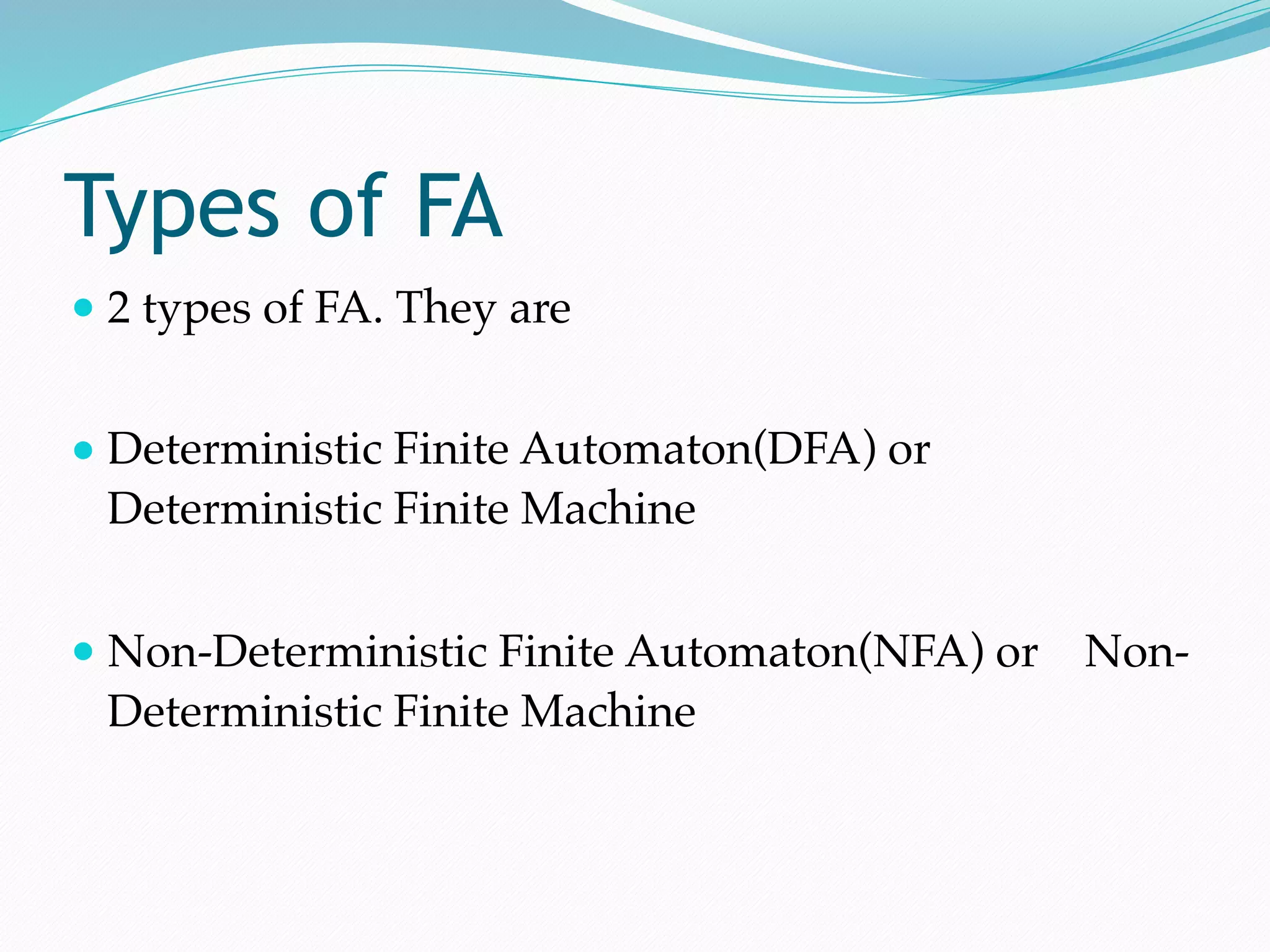 Formal Languages and Automata Theory Unit 1 | PDF
