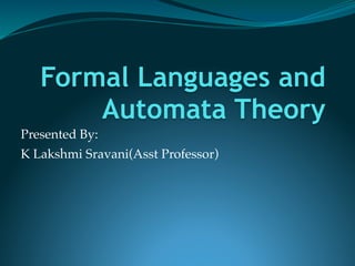 Formal Languages and Automata Theory Unit 1 | PDF