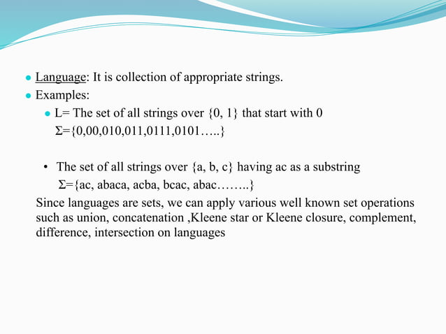 Formal Languages and Automata Theory Unit 1 | PDF