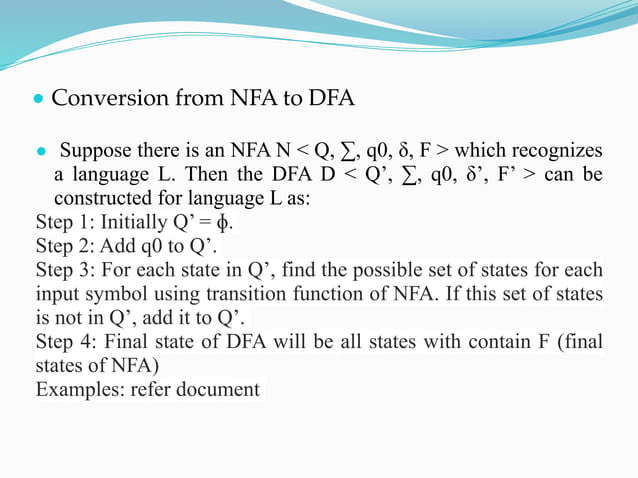 Formal Languages and Automata Theory Unit 1 | PDF