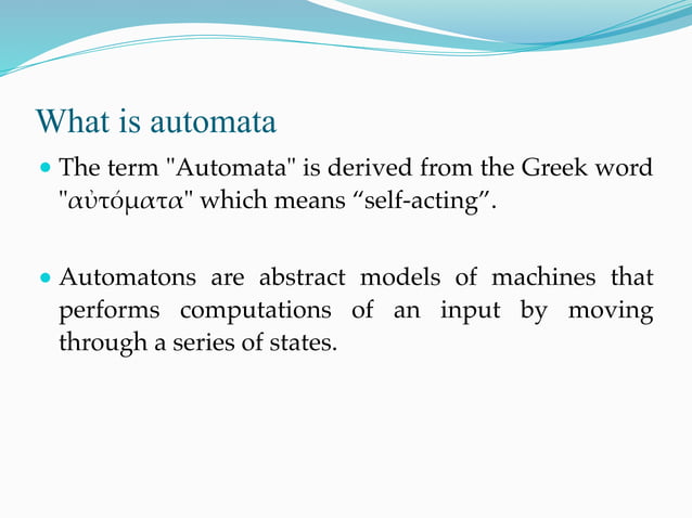 Formal Languages and Automata Theory Unit 1 | PDF