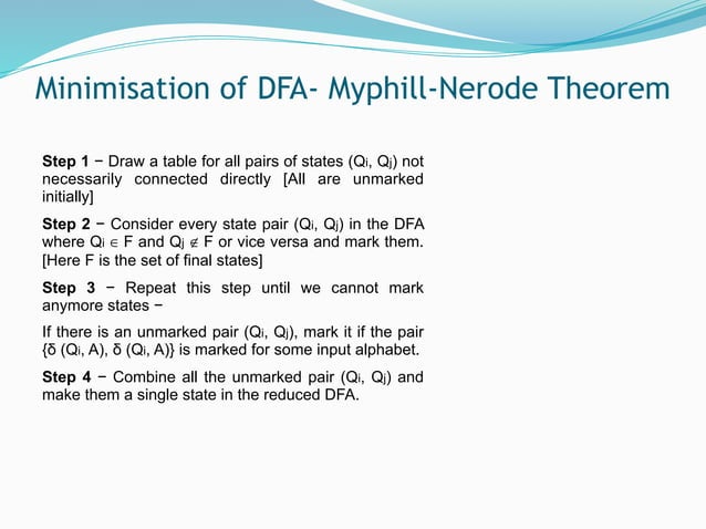 Formal Languages and Automata Theory Unit 1 | PDF