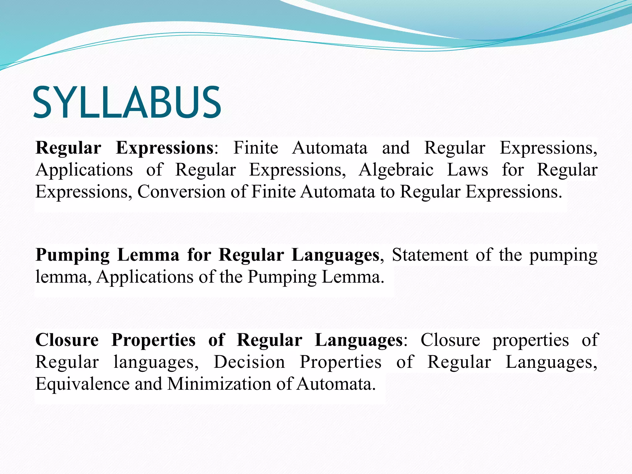 Formal Languages And Automata Theory Unit 2 Pdf Programming Languages Computing
