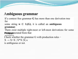 Formal Languages and Automata Theory unit 3 | PDF