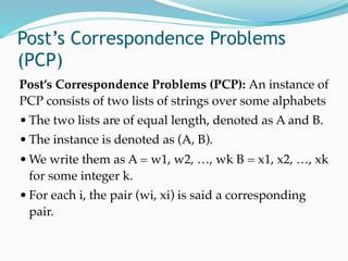 Formal Languages and Automata Theory unit 5 | PDF