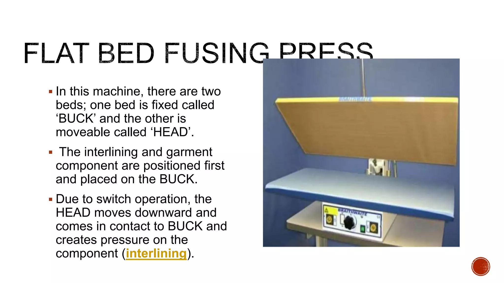 Flat bed fusing press | PPTX