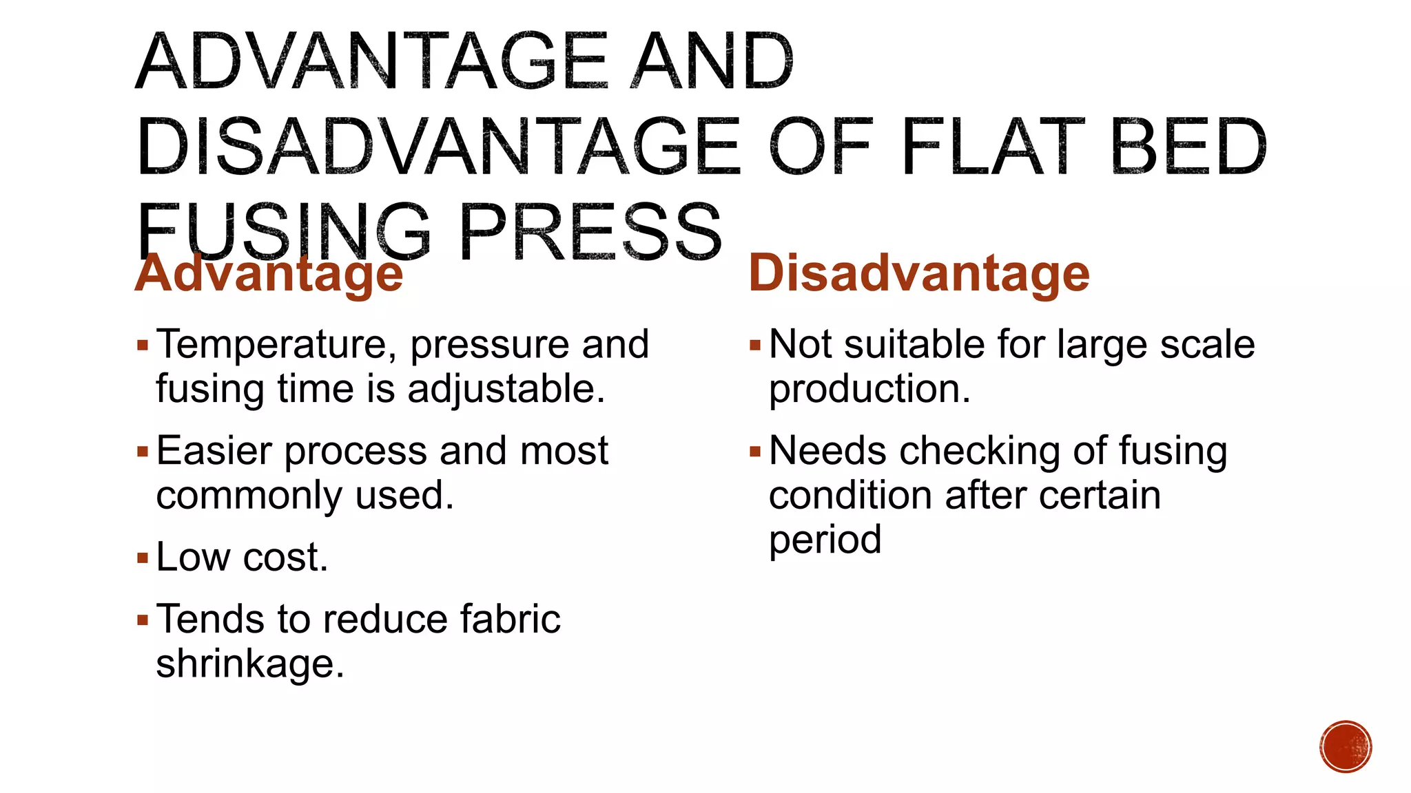 Flat bed fusing press | PPTX