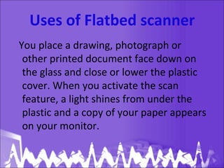 Flatbed scanner | PPT