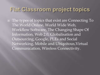 Flat Classroom Project | PPTX