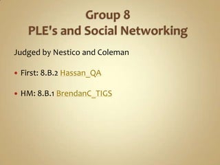 Flat Classroom Project 2009-2 Awards | PPT