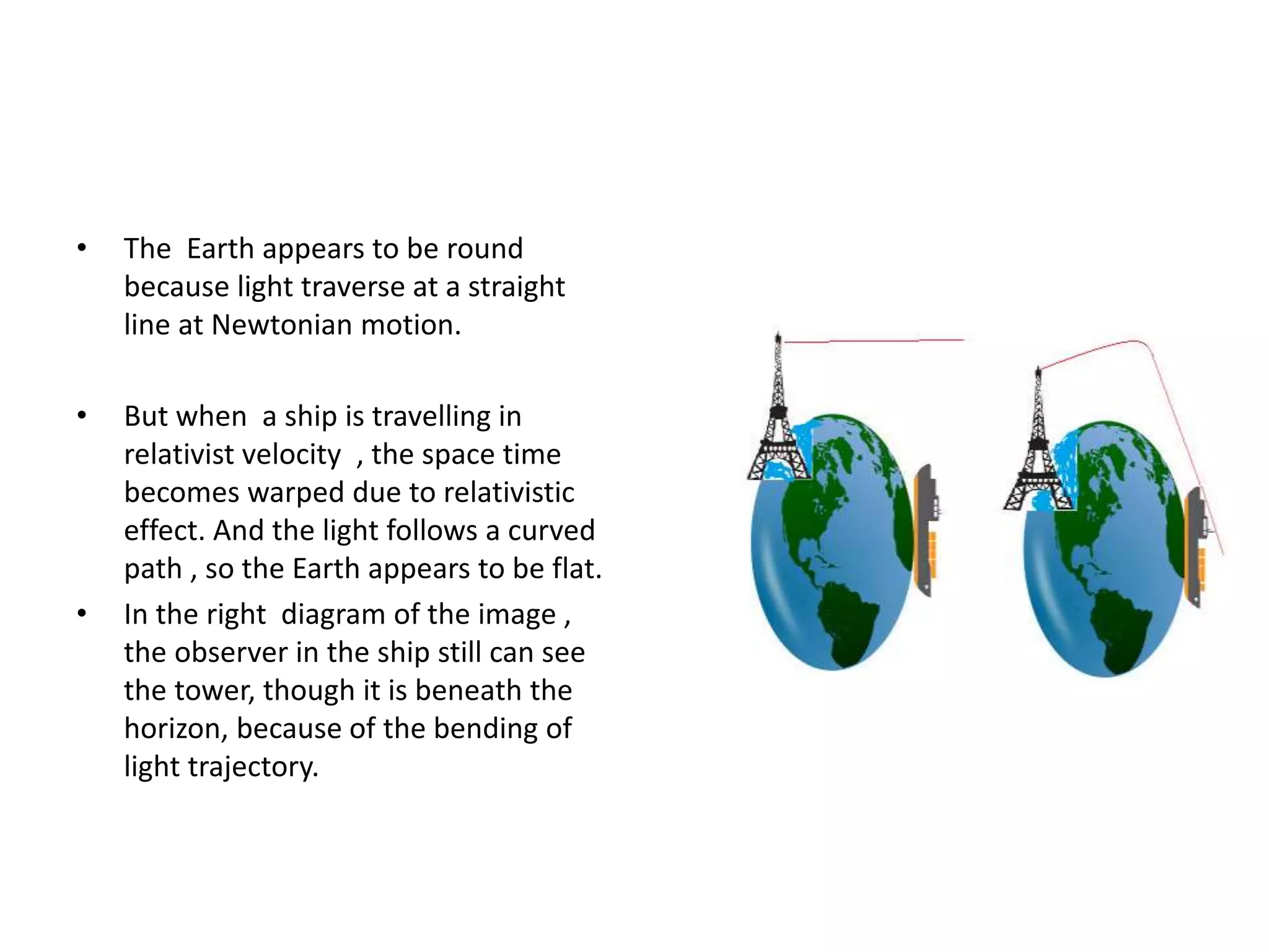 Flat earth theory and the relativistic geometer | PPTX