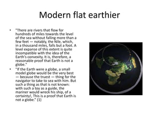 Flat earth theory and the relativistic geometer | PPTX