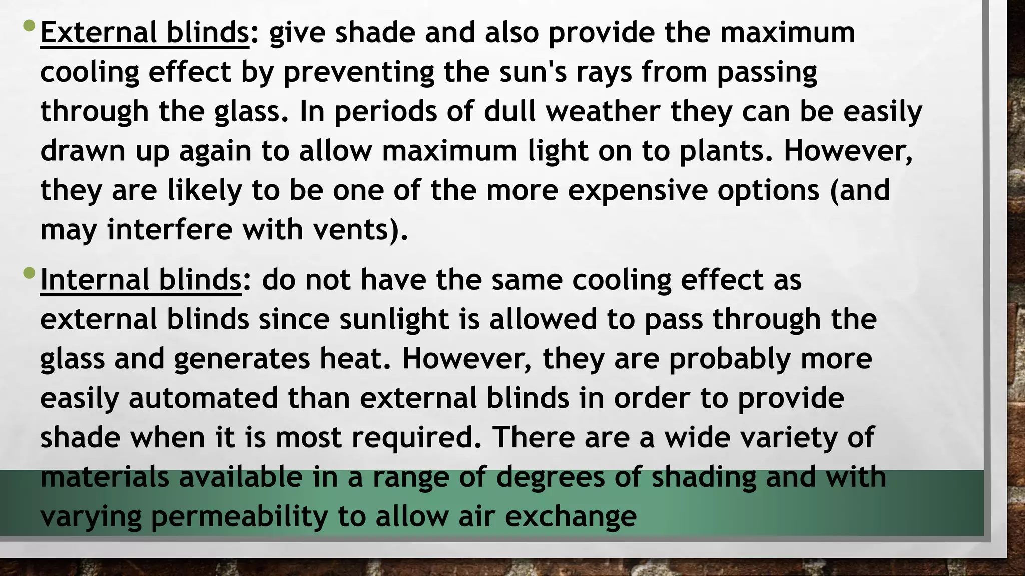 TEMPERATURE AND SHADE REGULATION IN GREEN HOUSE | PPTX