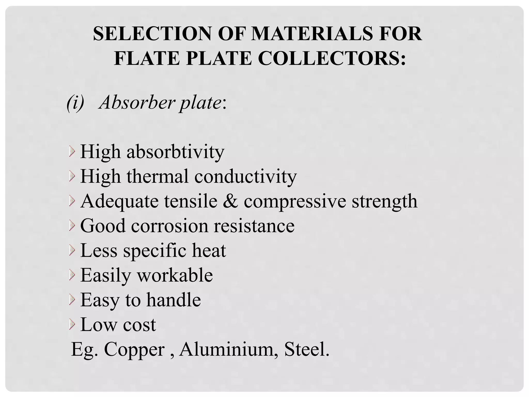 Flate plate collector | PPTX