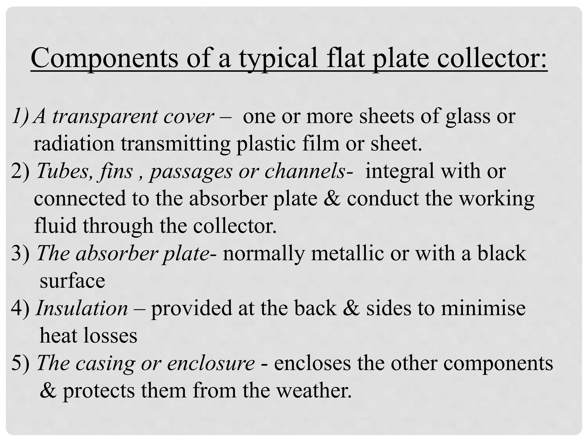 Flate plate collector | PPTX