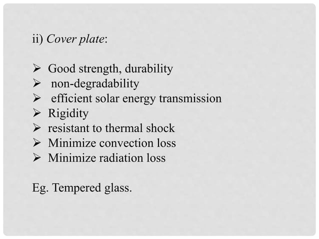 Flate plate collector | PPTX