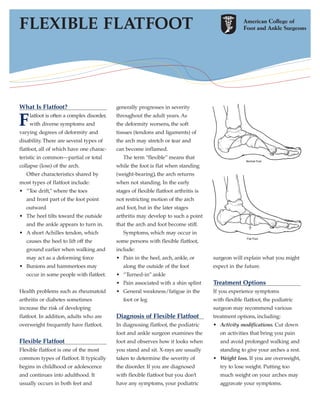 Flatfeet (flexible) | PDF | Foot Health | Diseases and Conditions