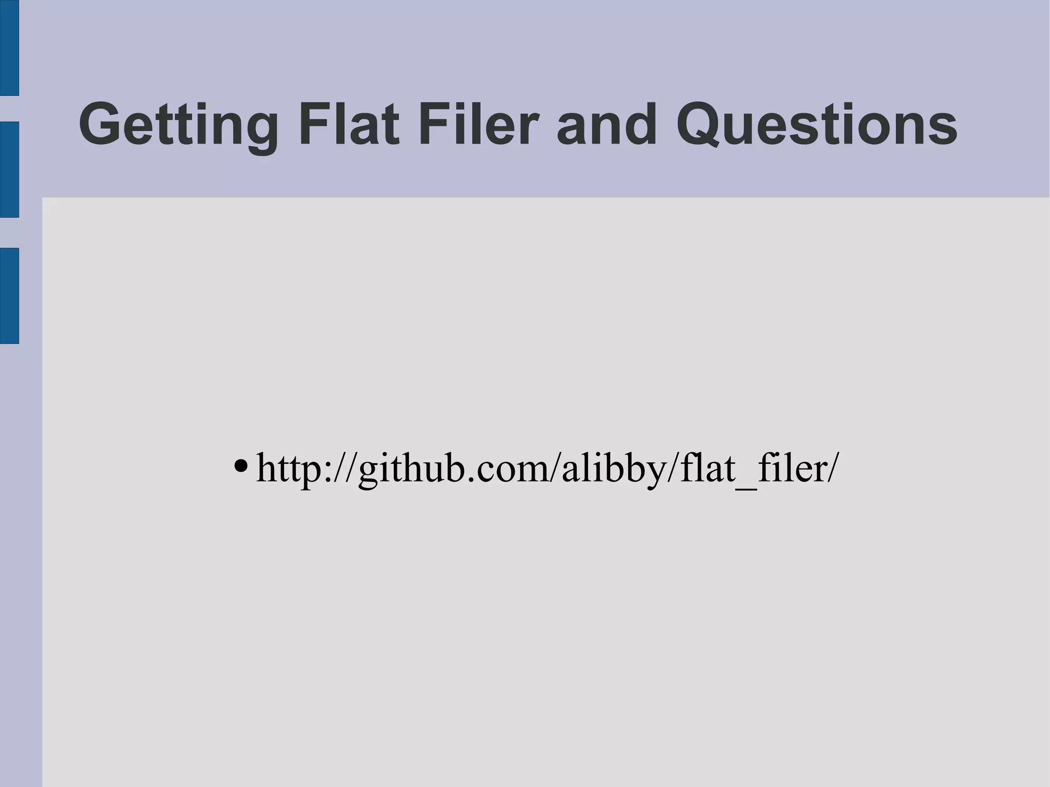Flat Filer Presentation | PPT