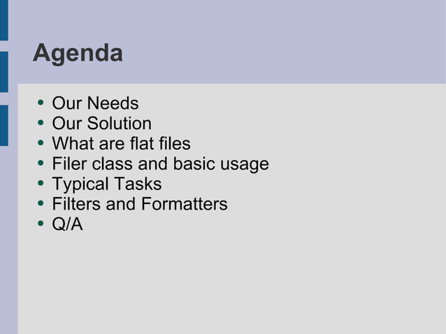 Flat Filer Presentation | PPT