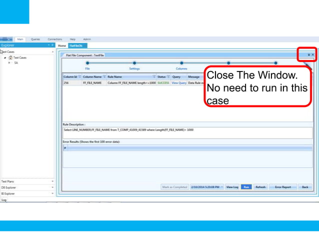 ETL Validator: Flat File to Table comparison | PPTX