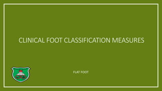 clinical examination of flat foot | PDF
