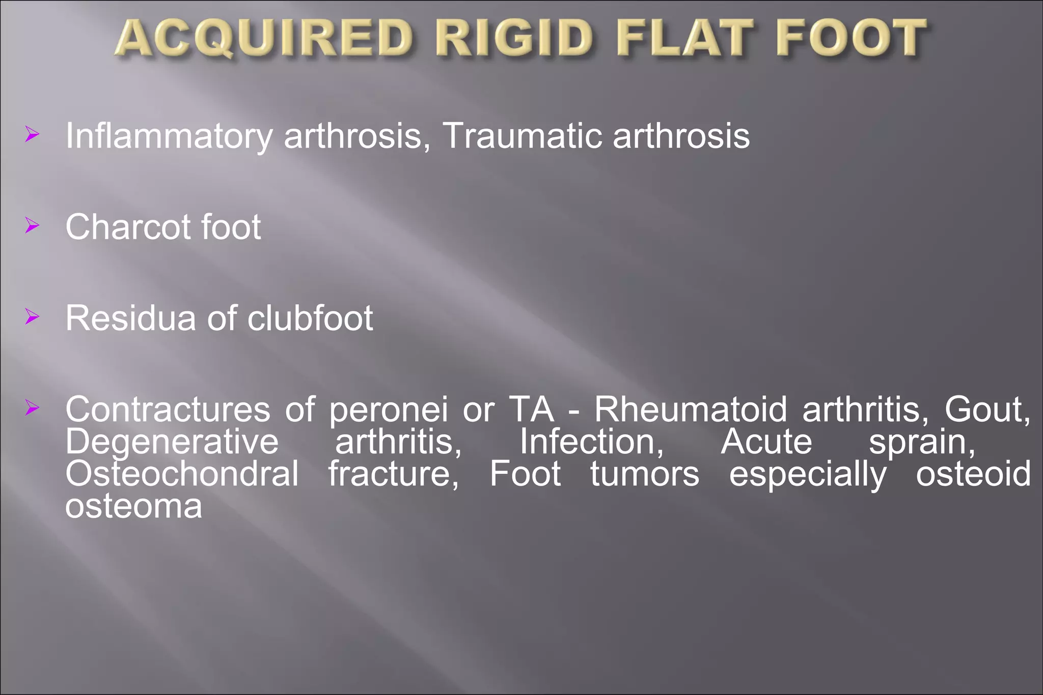 Pes Planus by Dr. Mohammad Azhar ud din Darokhan | PPT