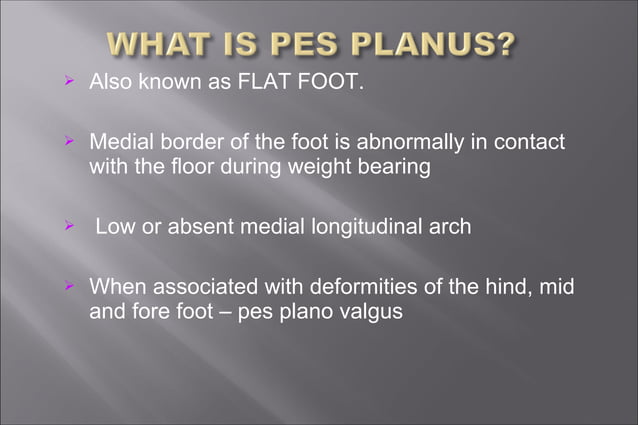 Pes Planus by Dr. Mohammad Azhar ud din Darokhan | PPT | Death, Injury ...
