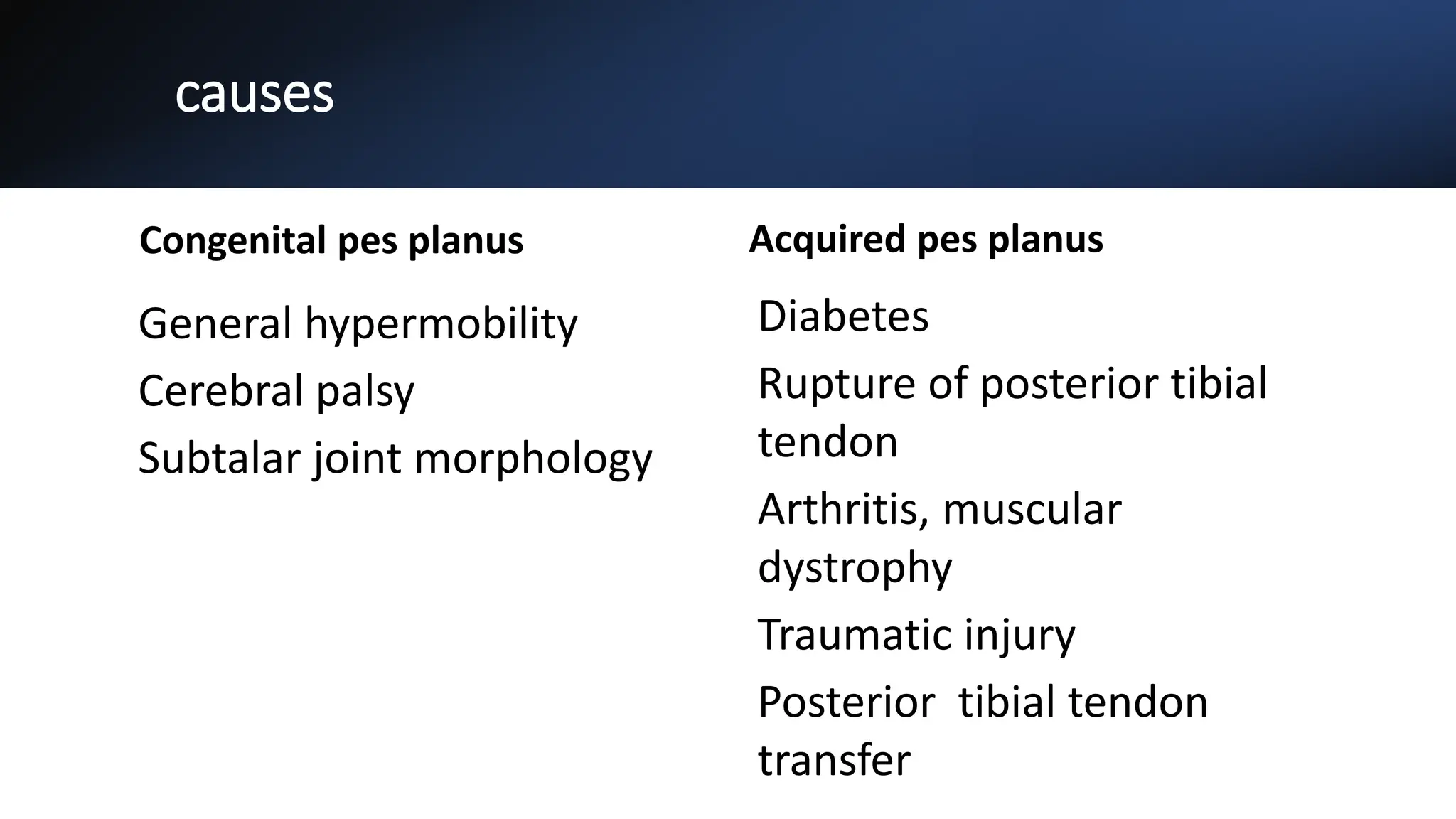 flat foot.ppt [pes planus ] #physio.# rehabilitation | PPTX