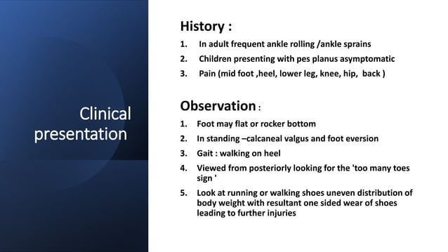 flat foot.ppt [pes planus ] #physio.# rehabilitation | PPTX | Death ...