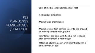 flat foot.ppt [pes planus ] #physio.# rehabilitation | PPTX